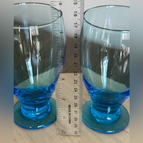 Cristar | Dining | Vintage Cristar Water Wine Aqua Blue Lexington ...